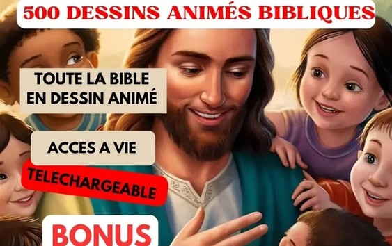 Je vais vous offrir un Pack de 500 Dessins animés Bibliques bon pour ...