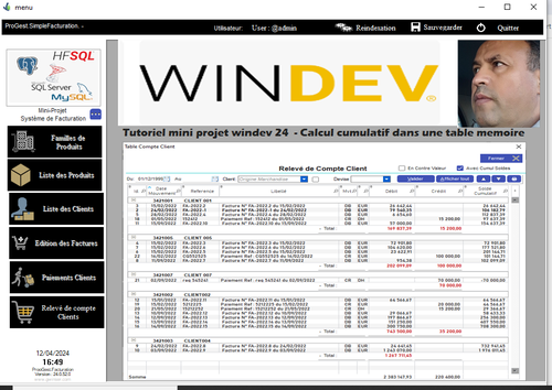 Je vais vous offrir un mini projet traitant le calcul cumulatif avec ...