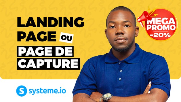 Je vais créer votre landing page systeme.io ou page de capture ...