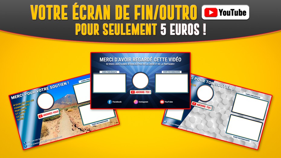 Je vais créer une outro/écran de fin pour votre vidéo YouTube par ...