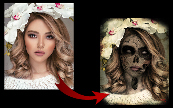 I will gET A UNIQUE GOTHIC PORTRAIT 100% HANDMADE PHOTOMONTAGE, NO AI ...