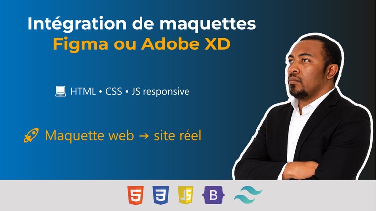 Je vais faire l'integration votre maquette Figma/XD en HTML, CSS, JS ...