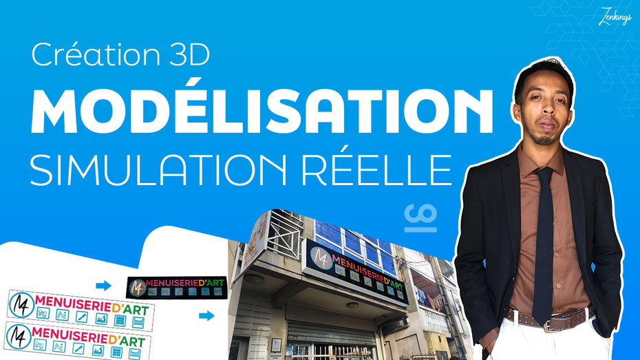 Je vais faire la modélisation 3D de votre marque avec une simulation ...