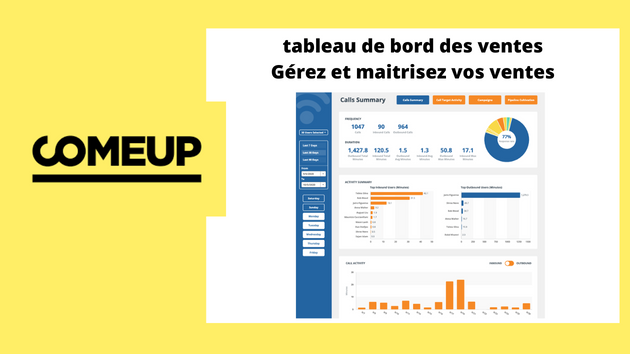 Je vais vous donner un fichier Excel tableau de bord de vos ventes ...