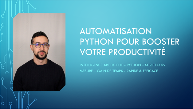 Je vais créer un script Python avec automatisation ou IA pour optimiser vos tâches par Mateo ...