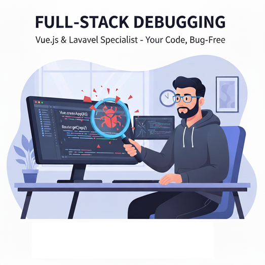 Je vais corriger un bug sur votre site vuejs ou laravel par SullyDev