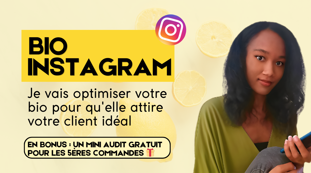 Je vais optimiser votre bio Instagram pour qu'elle vous aide à ...