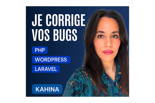 Je vais corriger vos bugs WordPress, WooCommerce ou Laravel en 24h par KahinaFekhart