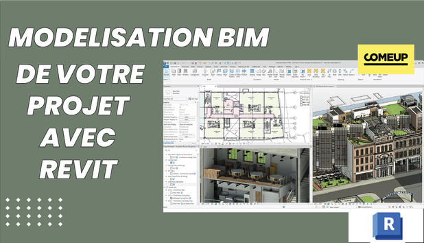 Je vais modéliser votre projet en modèle 3D BIM avec Revit par RC ...