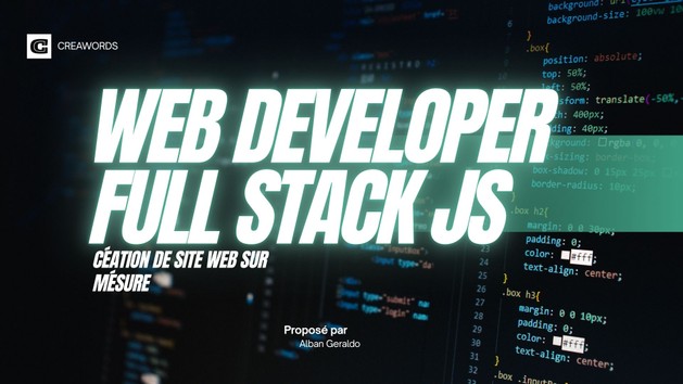 Je vais créer pour vous un site web moderne, rapide et personnalisé en Full Stack Javascript par ...
