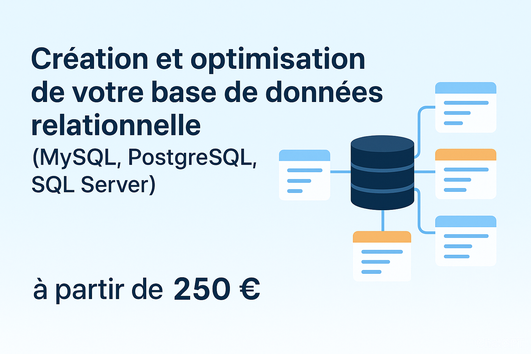 Je vais créer et optimiser de votre base de données relationnelle ...