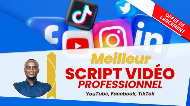 Je vais écrire le meilleur script de votre vidéo YouTube ou Facebook ou ...