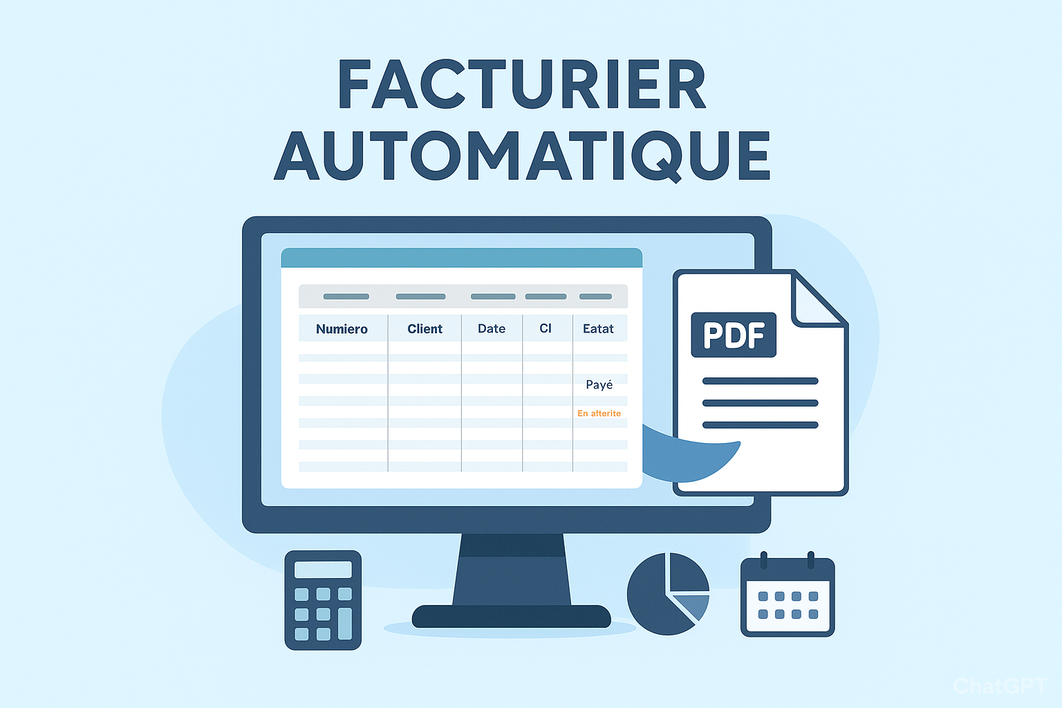 Je vais créer un facturier Excel automatique avec génération de ...