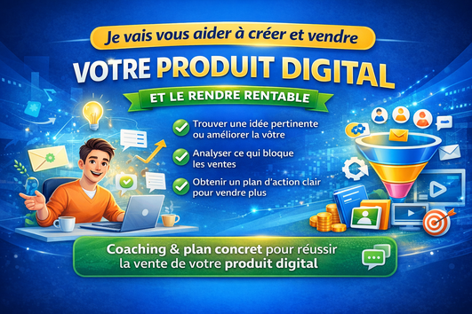 Je vais vous aider à créer et vendre votre produit digital rentable par ...