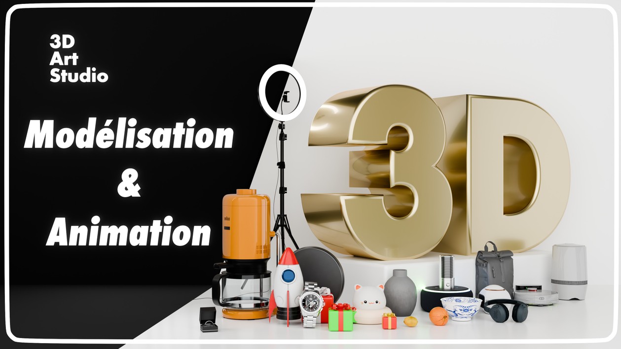 Je vais créer vos Visuels Photoréalistes et Animations Produits en 3D ...
