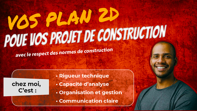 Je vais concevoir vos plans 2D architecturaux pour votre projet de ...