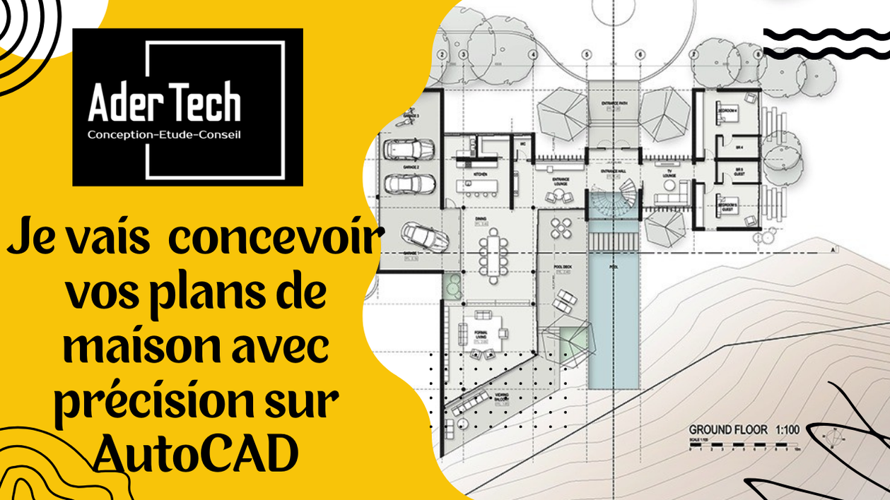 Je vais concevoir vos plans de maison avec précision sur AutoCAD par ...