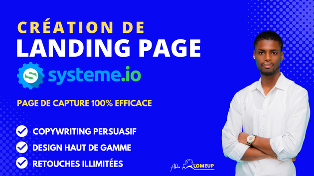 Je vais créer votre page de capture ou Landing page systeme io par ...
