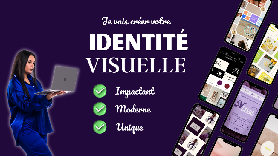 Je vais créer votre logo et identité visuelle complète, pour votre marque et/ou ecommerce par ...