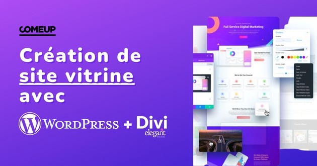 Je vais créer votre site vitrine professionnel avec WordPress/Divi clé en main, facile à gérer ...