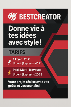 Je vais crée des flyer liés a votre demande par EdgarRichard