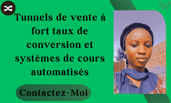 Je vais mettre en place un cours en ligne et un tunnel de vente sur ...