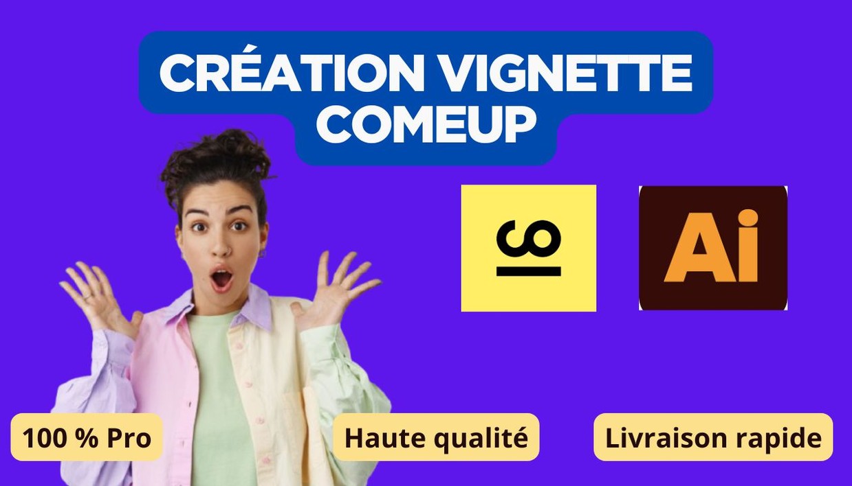 Je vais créer une vignette pour votre service ComeUp par Lesource