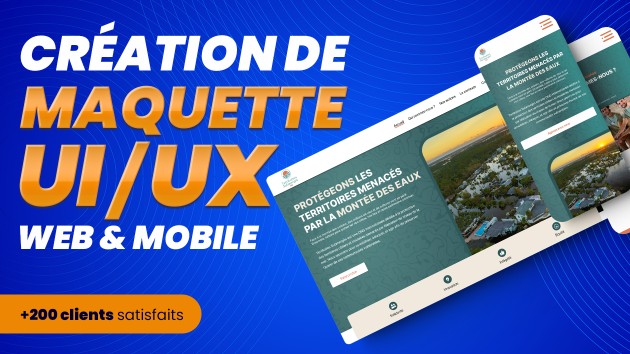 Je vais créer votre maquette UI/UX professionnelle sur figma par ...