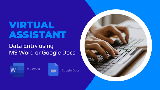 I will be your virtual assistant and I will copy or type up to 2 pages ...