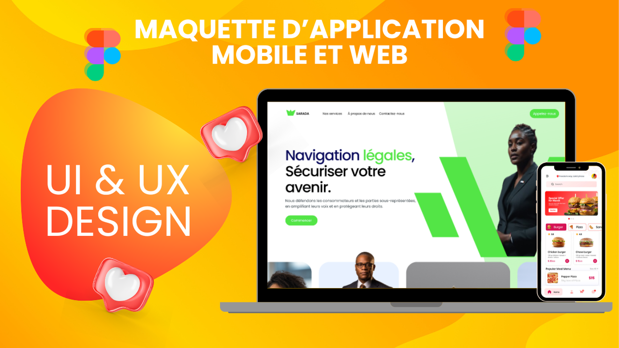 Je vais créer la maquette UX/UI design de votre site web avec Figma par Toure_Ahmed