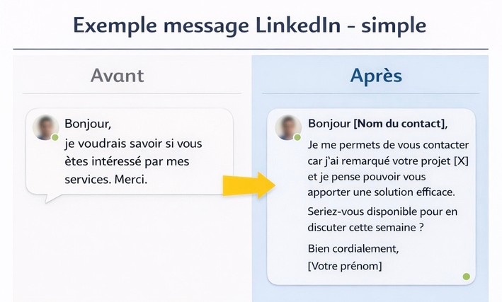 Je vais réécrire vos messages LinkedIn pour booster vos réponses ...