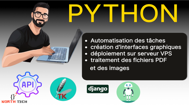 Je vais développer votre application en utilisant Python par Pour_Dev