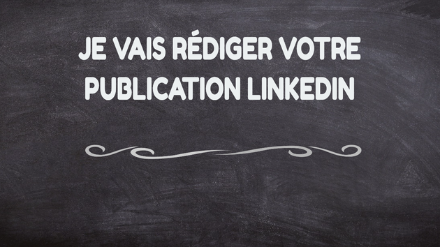 Je vais rédiger votre publication LinkedIn par Chris_copywriter