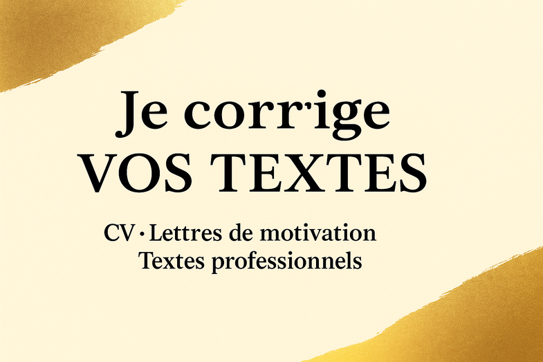 Je vais corriger et optimiser votre CV et lettre de motivation par ...