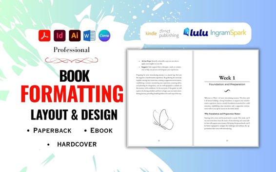 I will do manuscript layout, ebook formatting by Deniran_femi