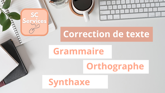 Je vais corriger tous vos textes avec soin et rigueur par SCServices