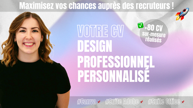 Je vais rendre votre CV design, percutant et à votre image par LysaBnr