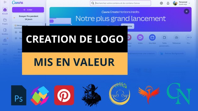 Je vais concevoir un logo moderne et unique pour valoriser votre image ...