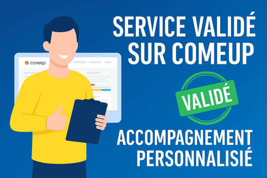 Je vais vous aider à lancer votre compte Come Up et valider votre 1er ...
