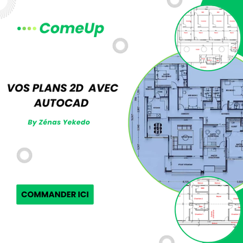 Je vais concevoir vos plans 2D avec AUTOCAD par Art_Architecture_3