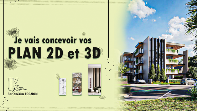 Je vais faire la conception 2D et 3D de votre projet architectural par ...