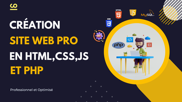 Je vais coder votre site web optimisé SEO en HTML,CSS,Javascript,PHP et ...