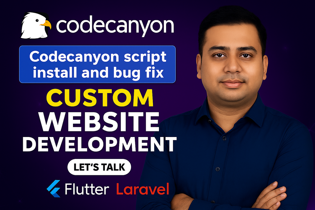 I will i will install codecanyon scripts and fix bugs in flutter and laravel apps by MdMuradHosain