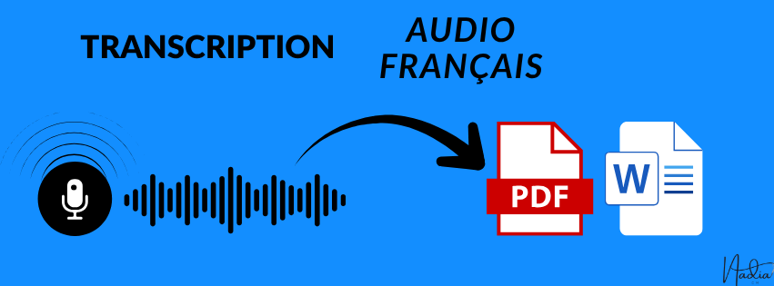 Je vais transcrire vos fichiers audio français en texte Word ou PDF ...
