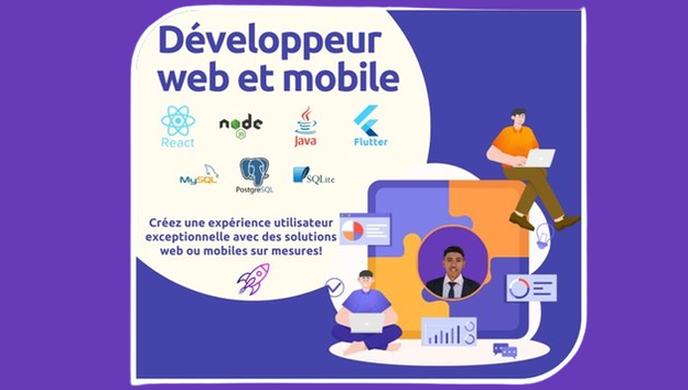 Je vais concevoir et développer une application web ou mobile avec React js, Node js, Java ...