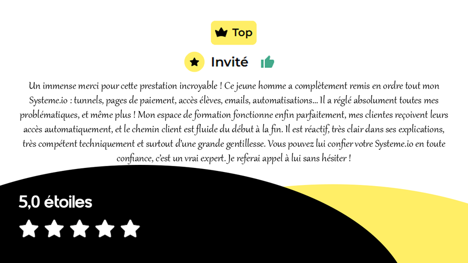 Je vais concevoir votre tunnel de vente System.io, Go High Level GHL ...