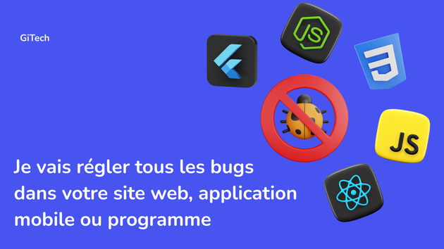 Je vais corriger les erreurs dans votre programme ou dans votre site web par Architechtor