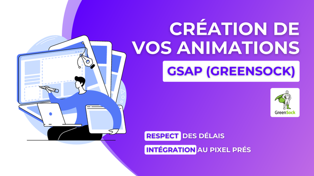 Je vais créer des animations javascript avec greensock GSAP pour votre site web par sofiane_dev