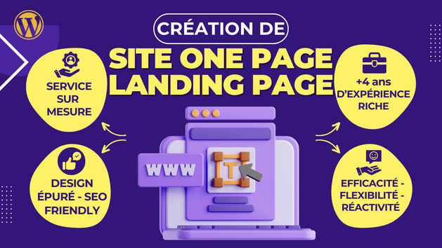 Je vais créer votre site one page WordPress ou votre landing page par Lenaic_