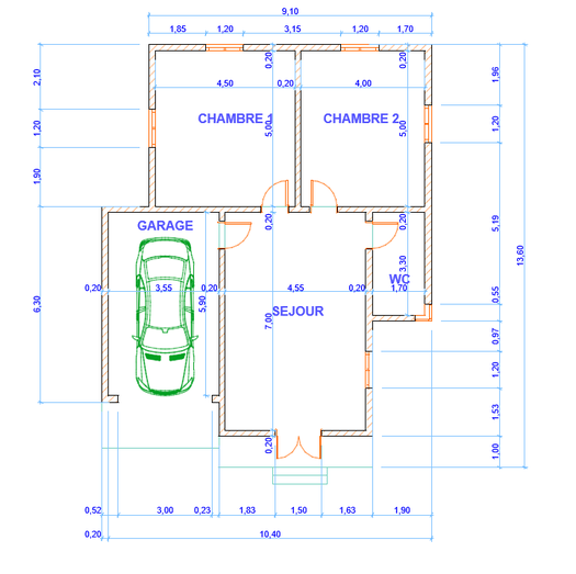 Je vais dessiné votre Plan 2D d'architecture - Livraison rapide 24-72h ...